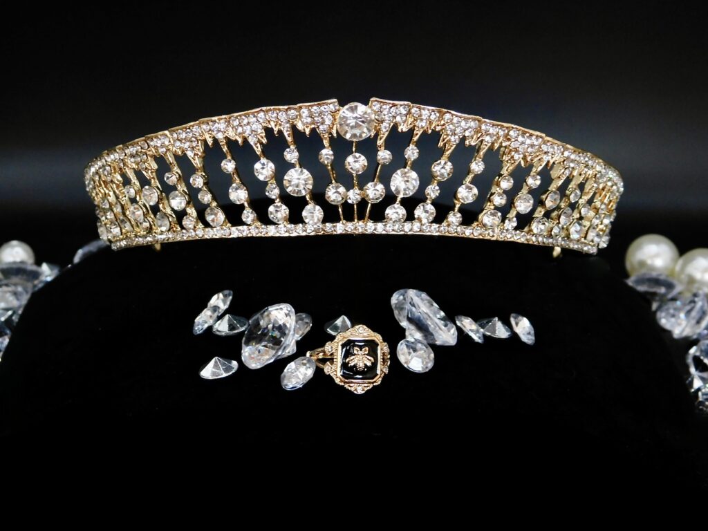 Golden Frostine Tiara - Queen Bee Crown Company