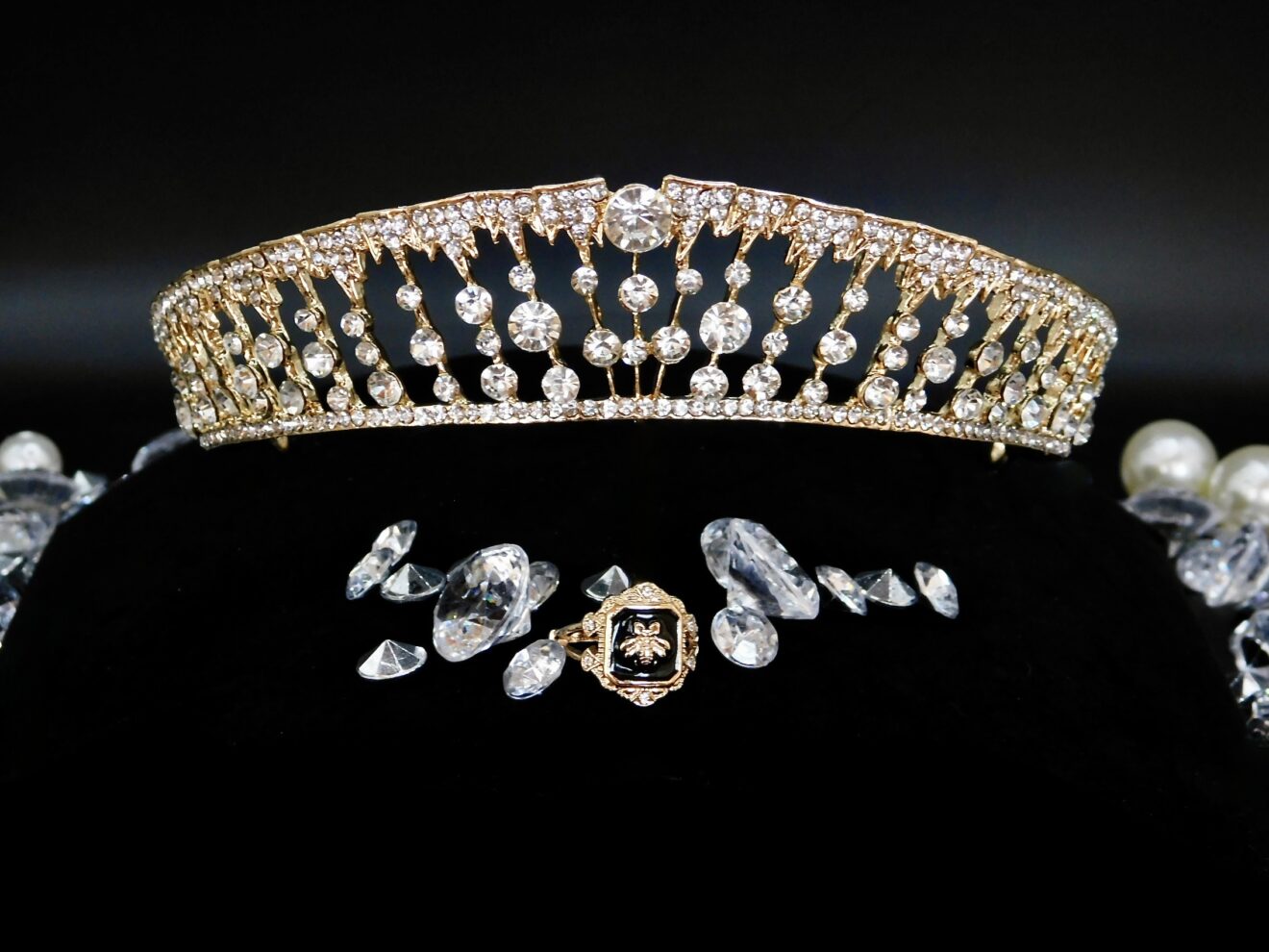 Golden Frostine Tiara - Queen Bee Crown Company